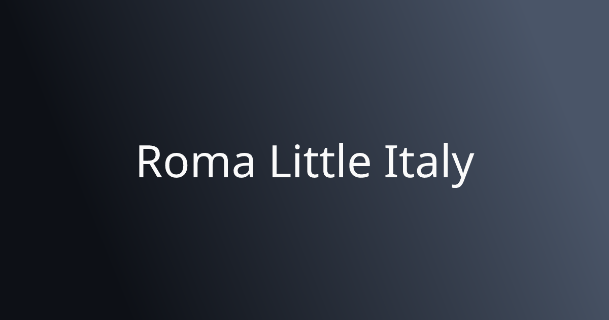 Best Pizza in Baltimore, MD | Roma Little Italy | Order Online